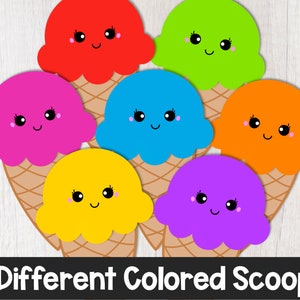 Printable Ice Cream Reward System for Online Teaching - Colorful Ice ...