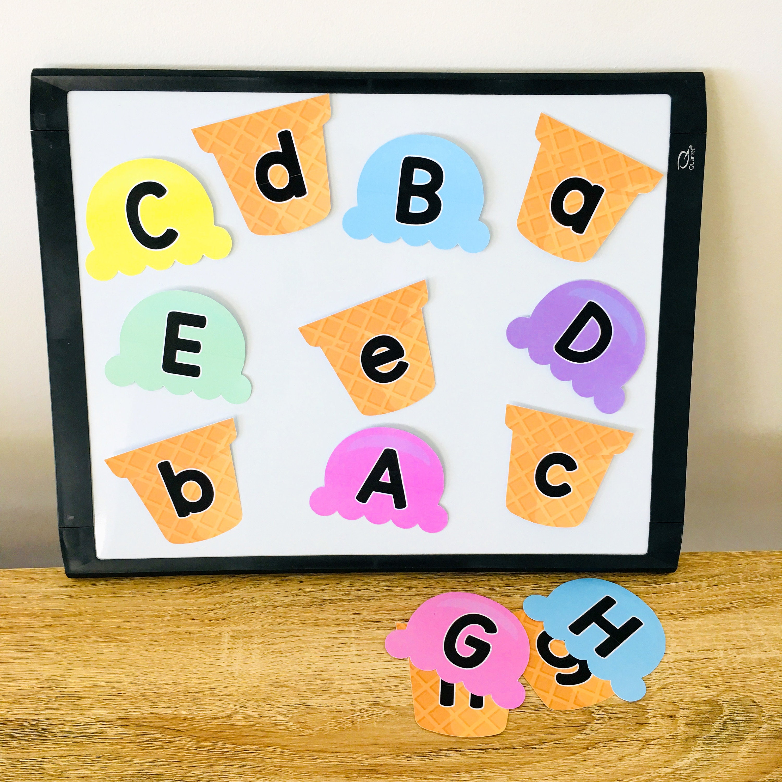 Alphabet Ice Creams - Pastel Colors | Printable Letter Matching ...