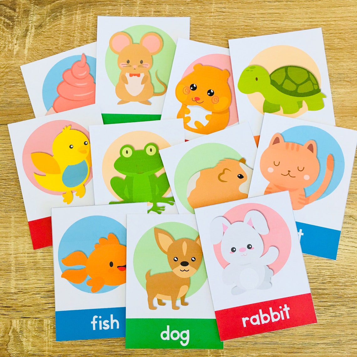 Pets Flashcards for Kids // Printable Animal Flashcards Great - Etsy UK