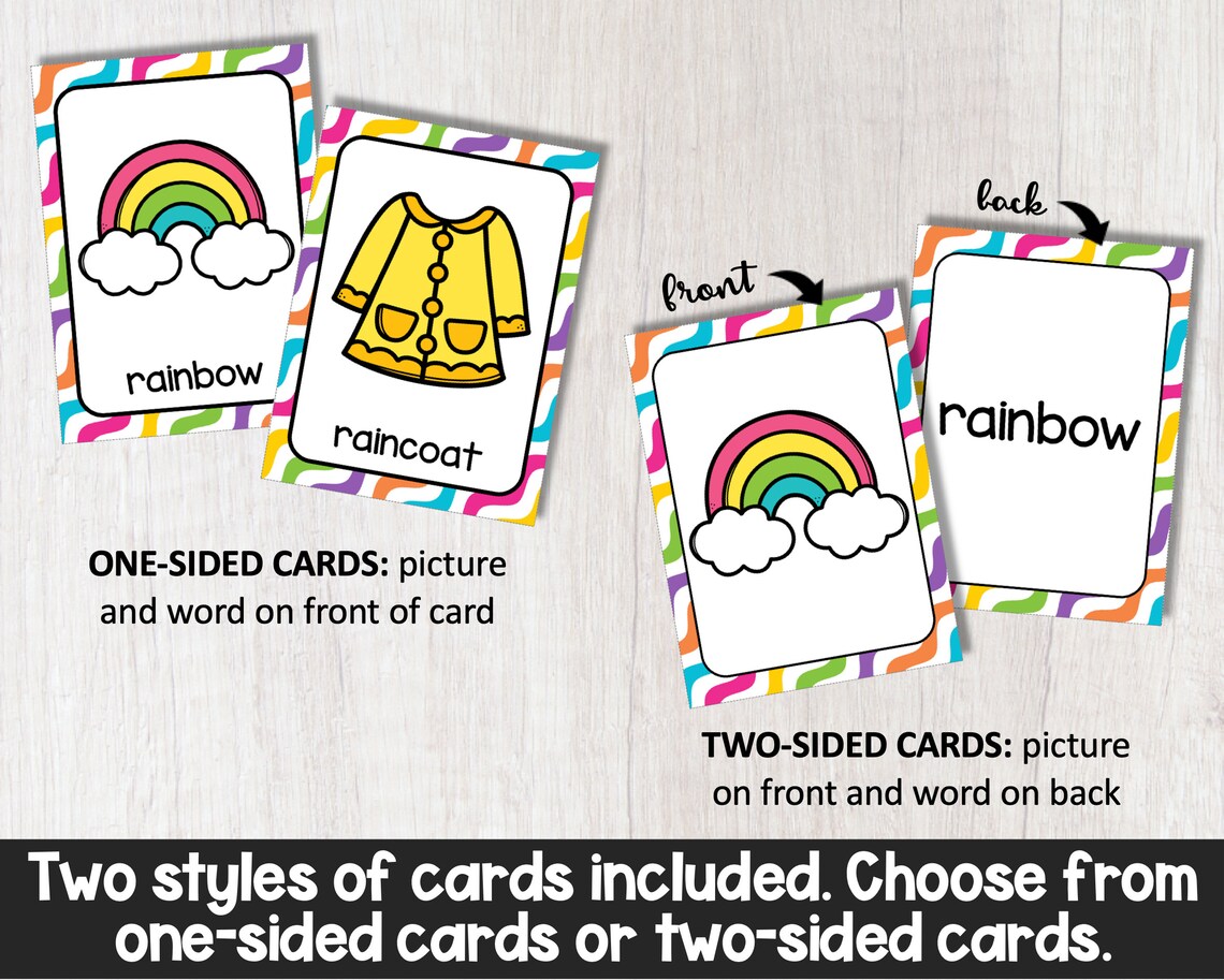 Spring Flashcards for Kids Printable Seasons Flashcards for ...