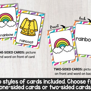 Spring Flashcards for Kids Printable Seasons Flashcards for ...