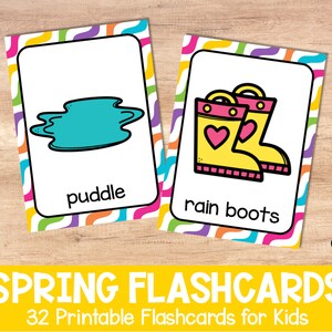 ESL Beginner Flashcards for Kids - Four Seasons Flashcards - Winter ...