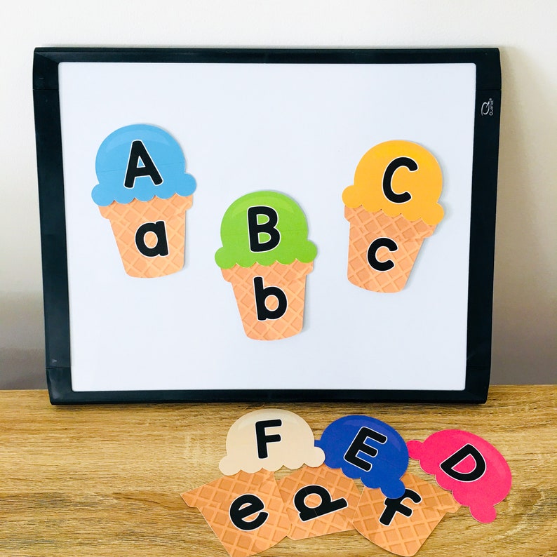 VIPKID Background Display + VIPKID Props | Alphabet Ice Creams - Bright ...