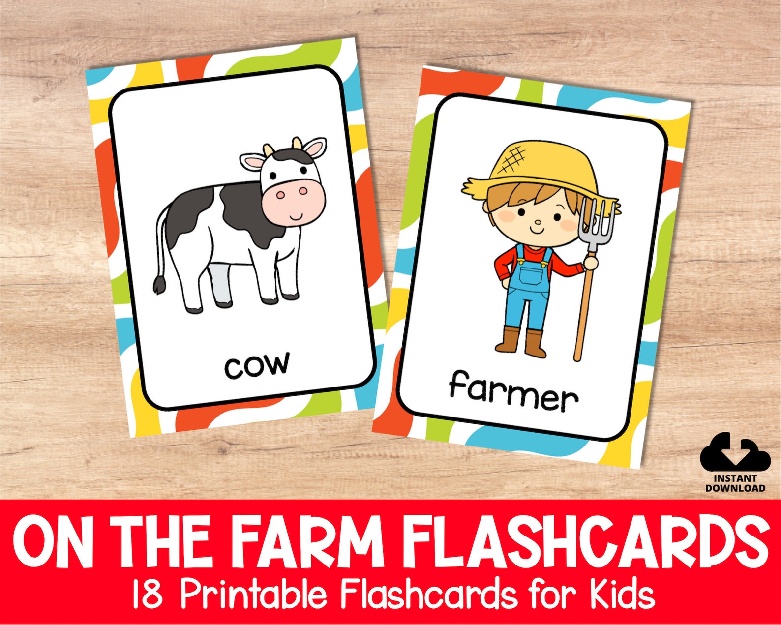 VIPKID Props and Flashcards for Kids // Pets, Farm Animals and Ocean ...