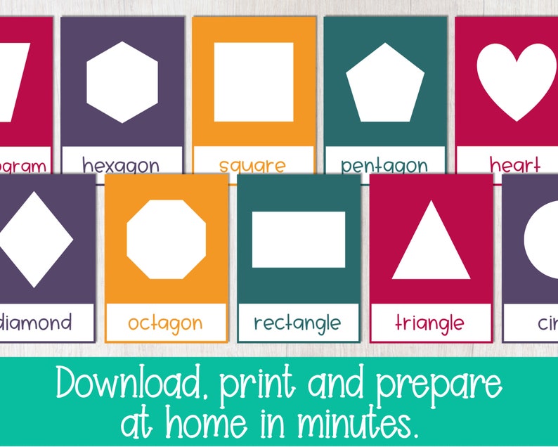 Shapes Flashcards for Kids & Beginner ESL Students | Online ESL and ...