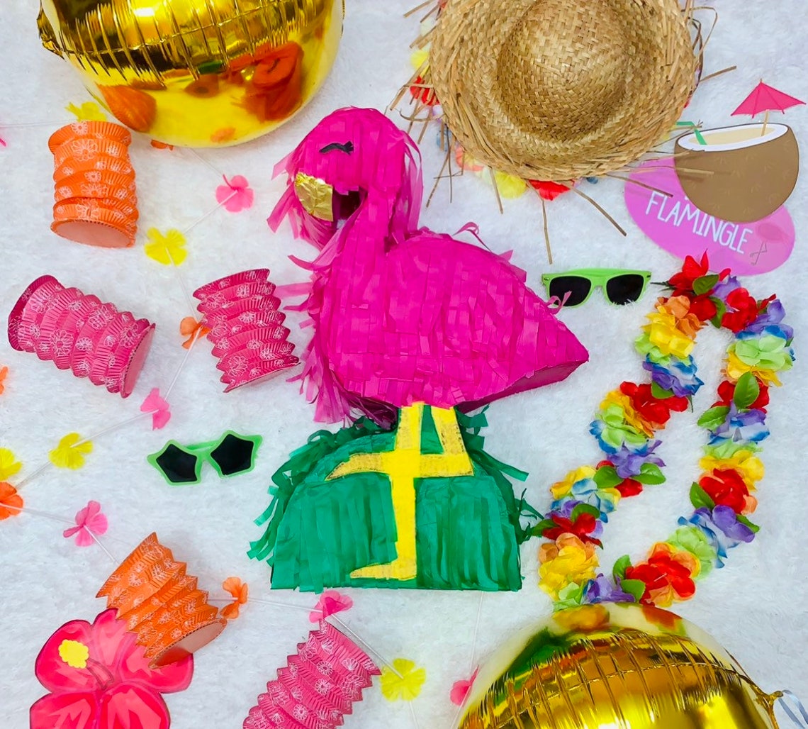 Flamingo Pinata Pool Party Summer Decor Piñata Beach - Etsy