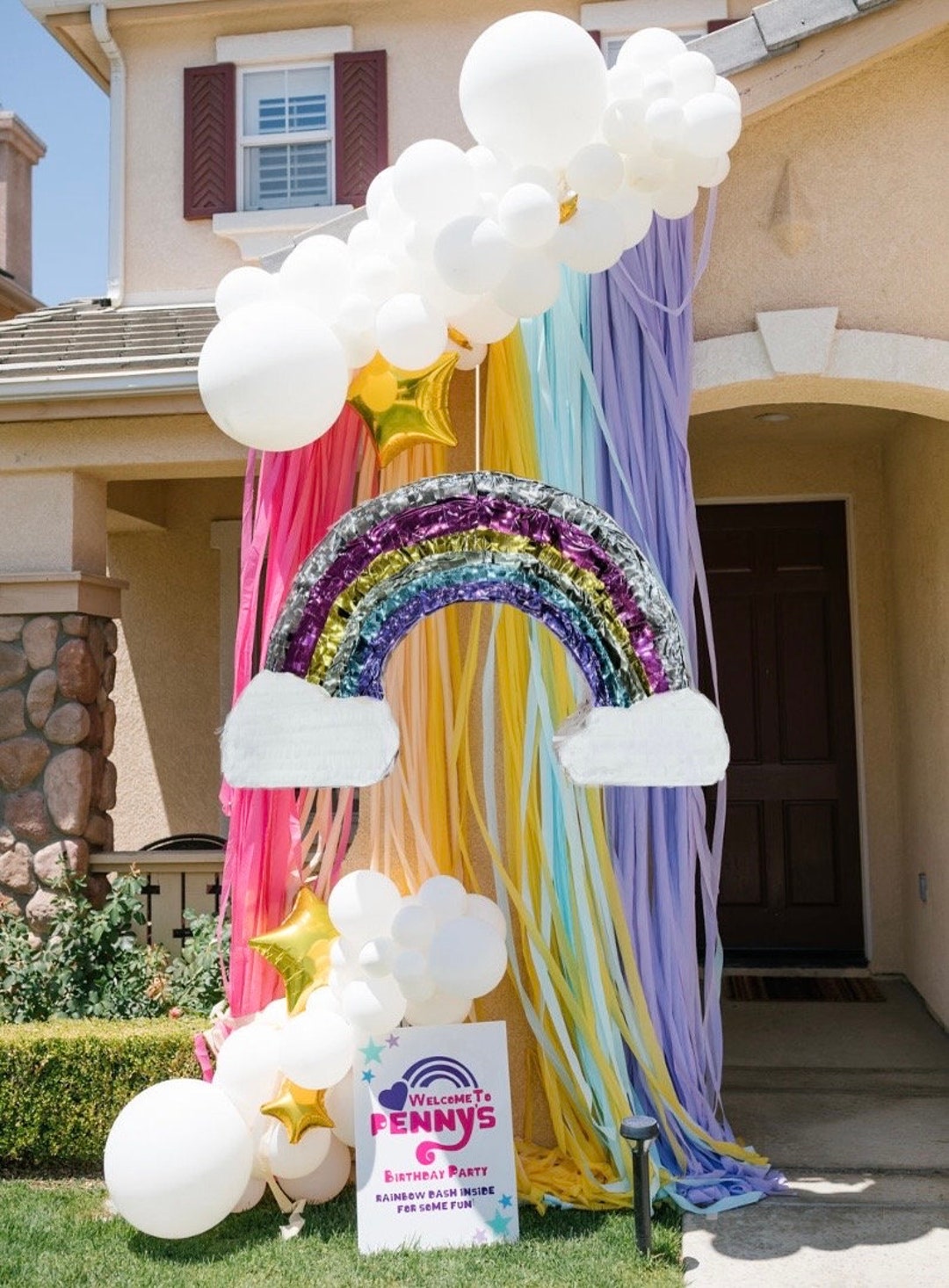 Rainbow Pinata, Rainbow Party, Pastel Rainbow, Kids Birthday Pinata ...