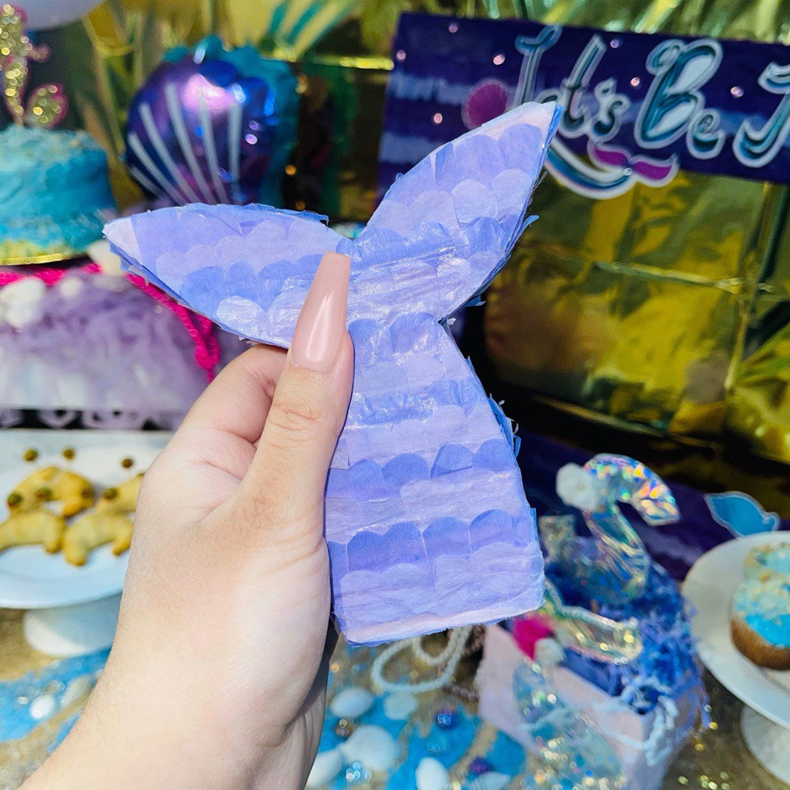 Mini Mermaid Pinata Piñata Mermaid Party Under the Sea - Etsy