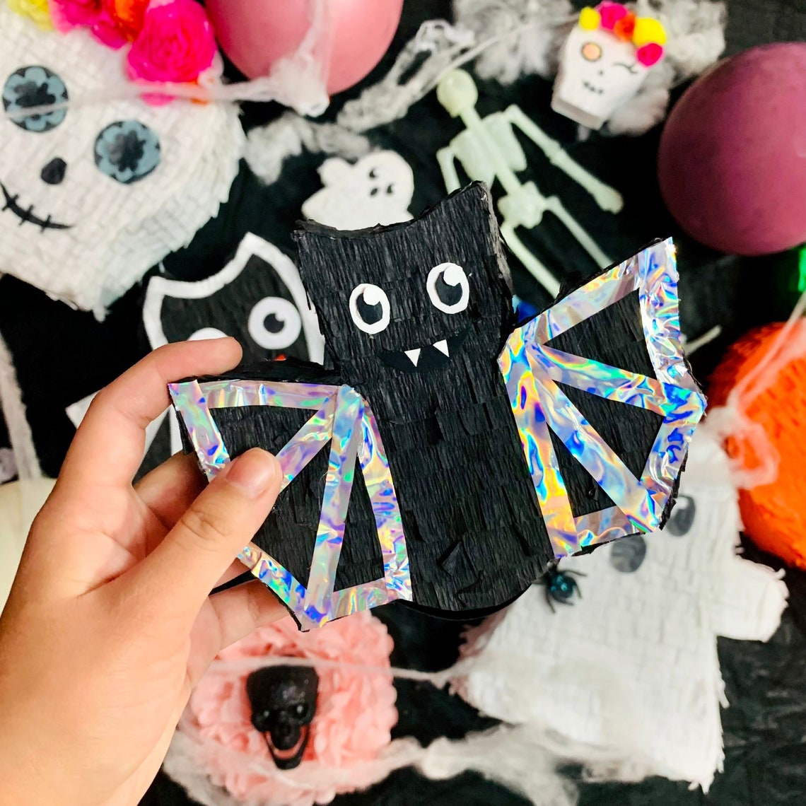 Halloween Mini Bat Pinata, Bat Pinata, Mini Pinatas, Halloween ...