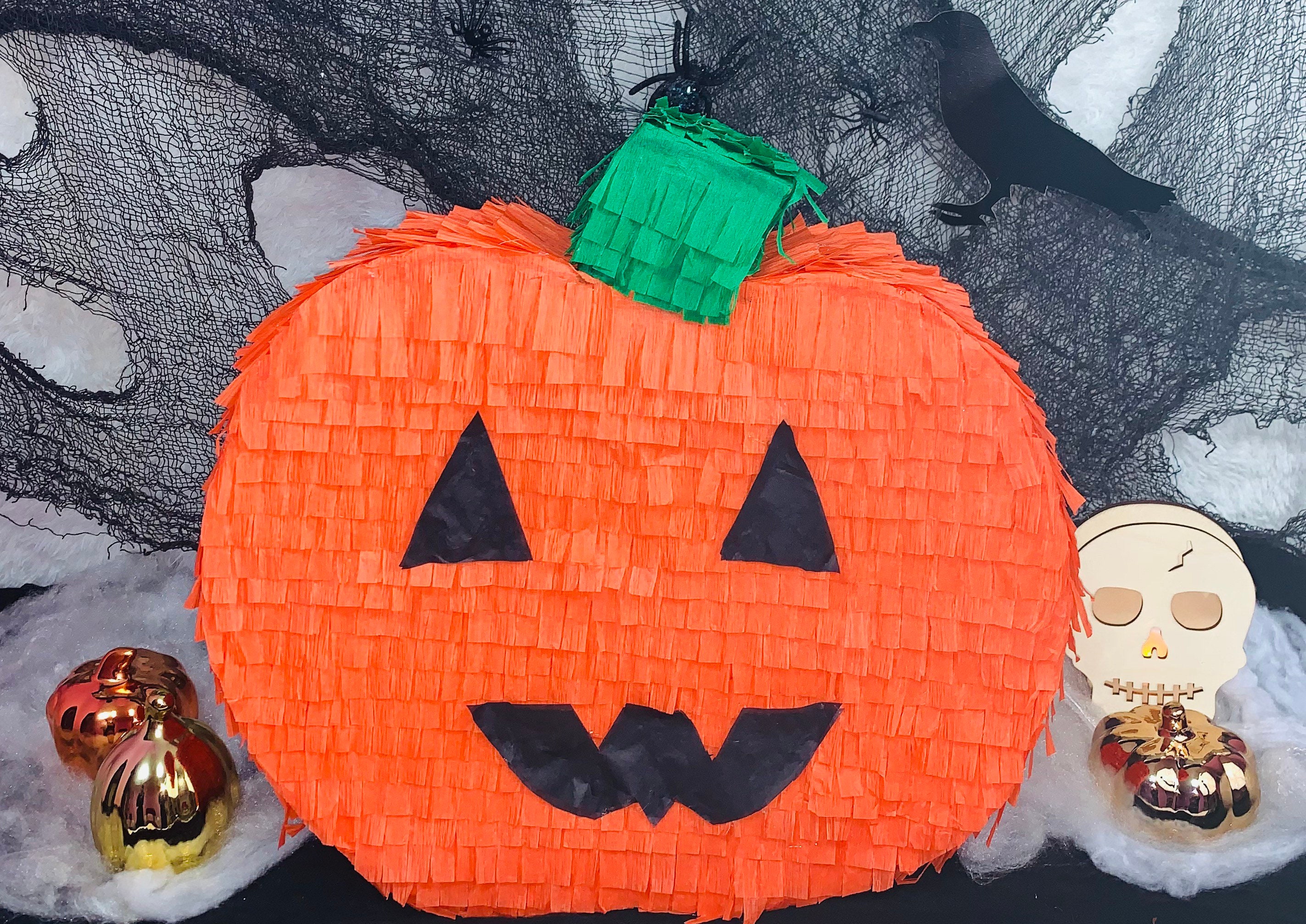 Piñata de Halloween Piñata de calabaza Decoraciones de - Etsy España