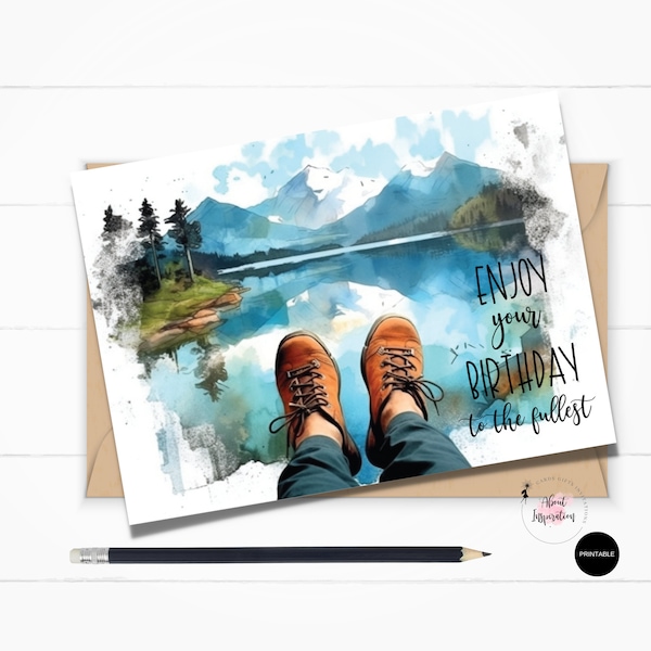 Hiking Card Hike - Etsy
