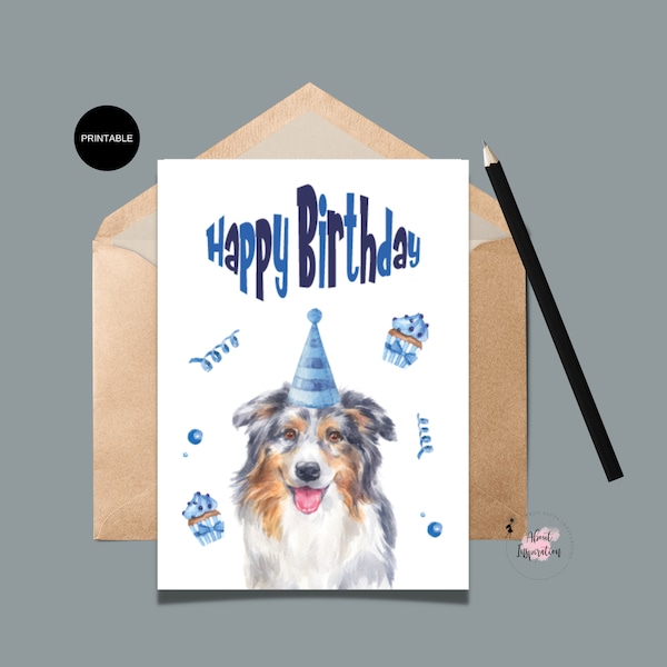 Aussie Happy Birthday Card - Etsy UK