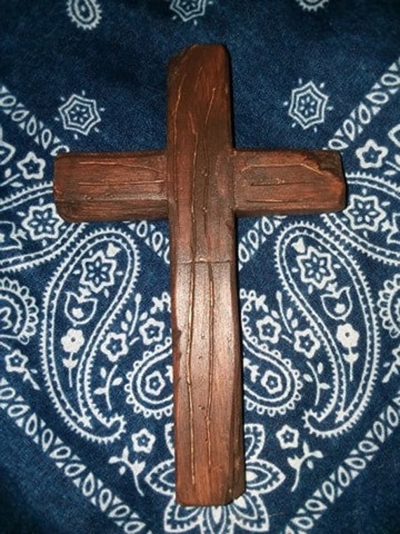 Medium Rugged Wooden Handheld Comfort/prayer Cross | Etsy