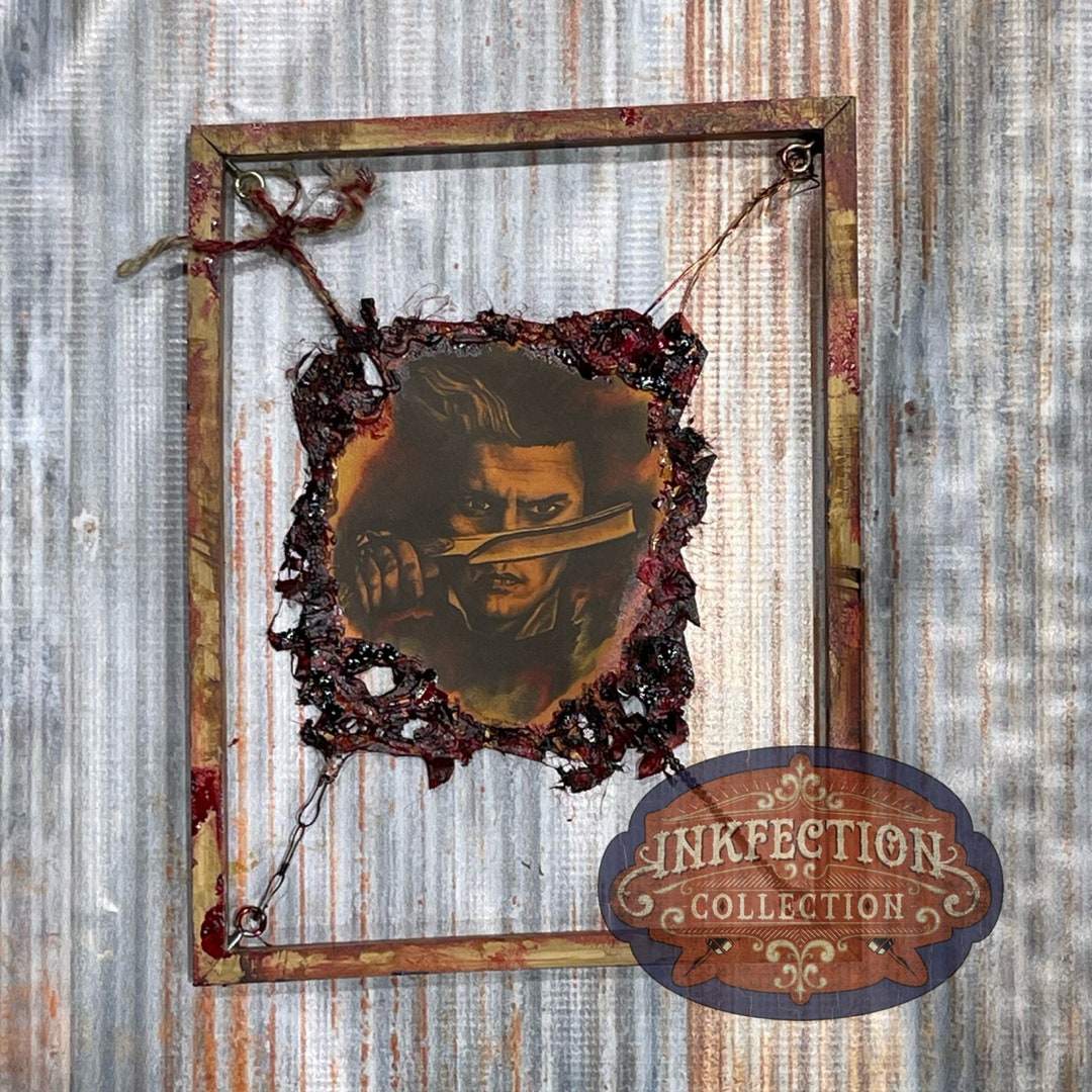 Sweeney Todd - Framed Inkfection Tattoo Art - Horror / Oddities Decor ...
