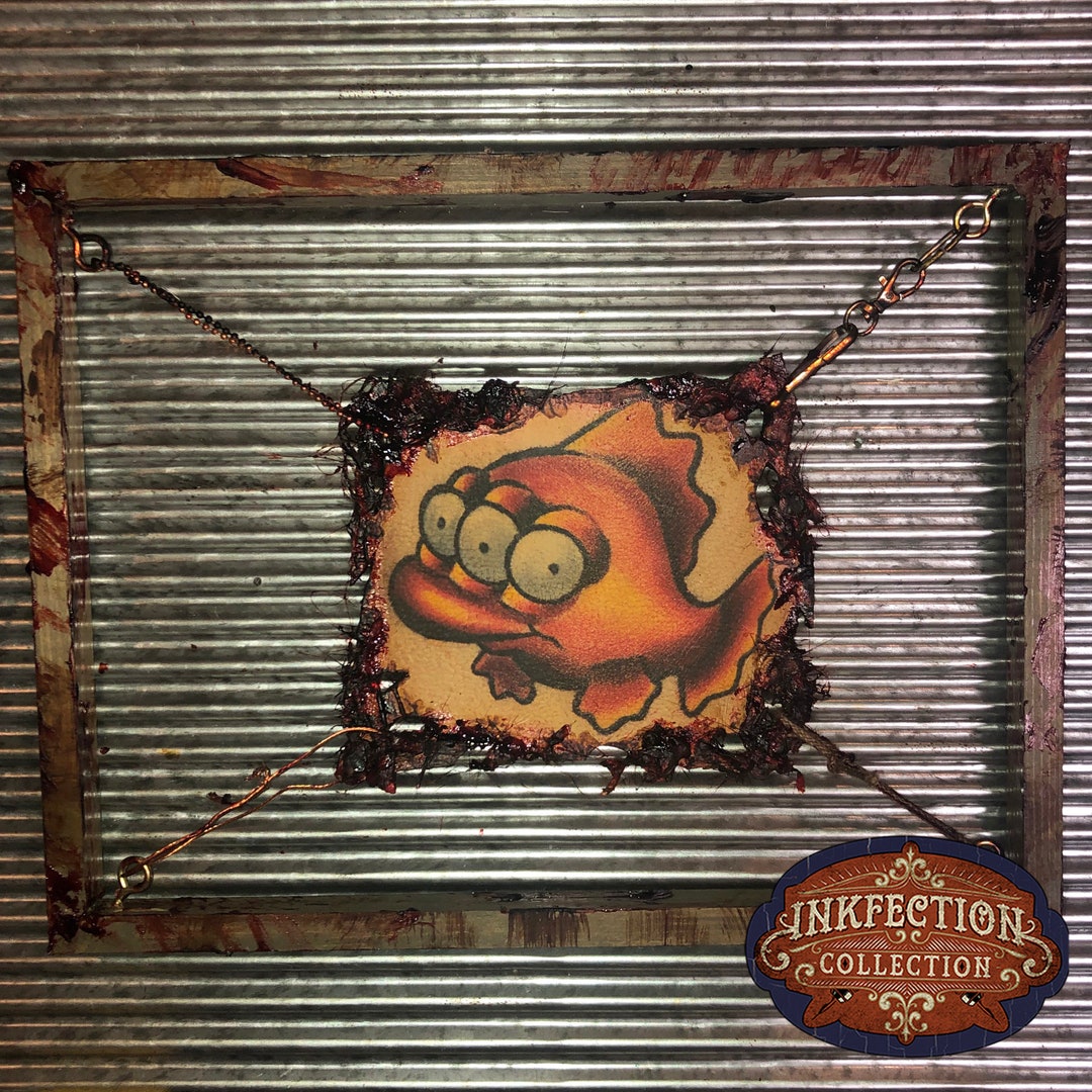 Blinky the Three Eyed Fish / Simpsons Framed Inkfection - Etsy