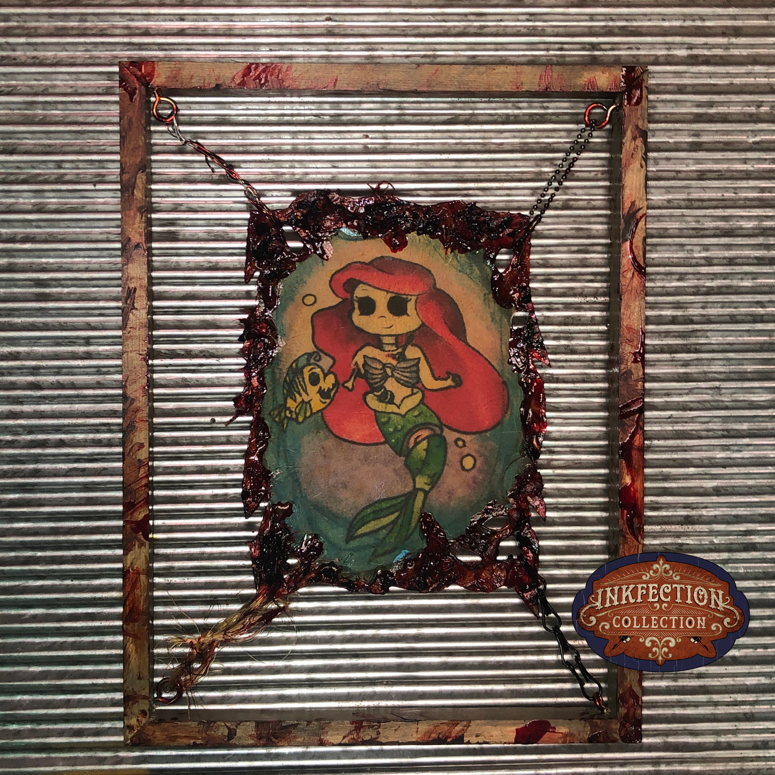 Zombie Little Mermaid Tattoo