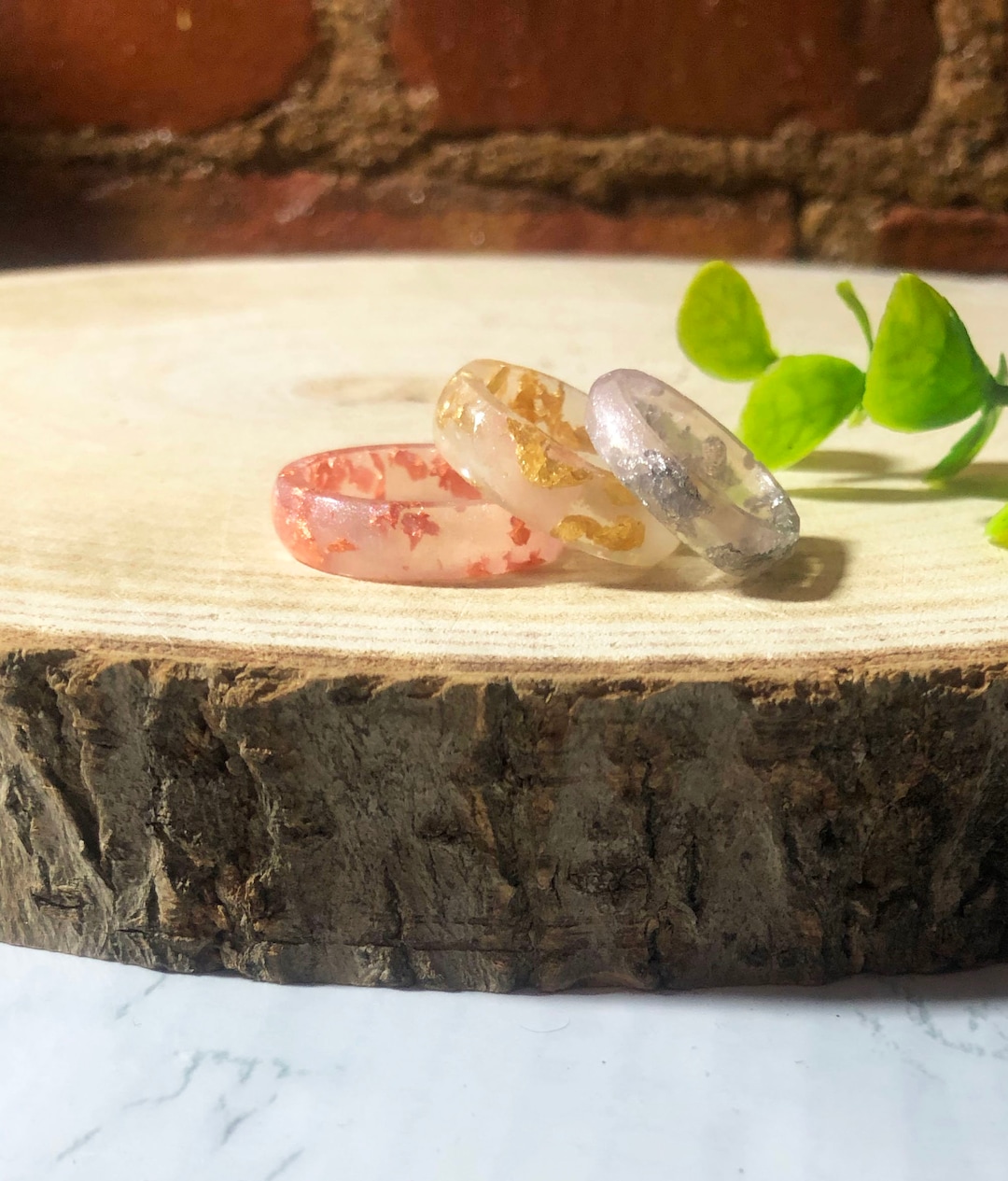 Resin Band Ring - Etsy