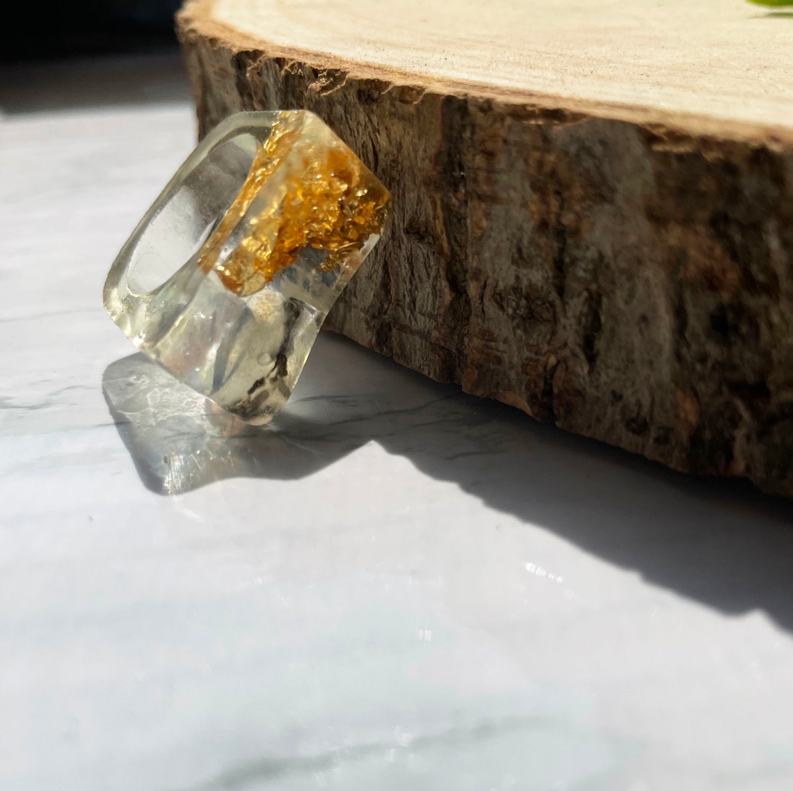 Chunky Resin Ring | Etsy