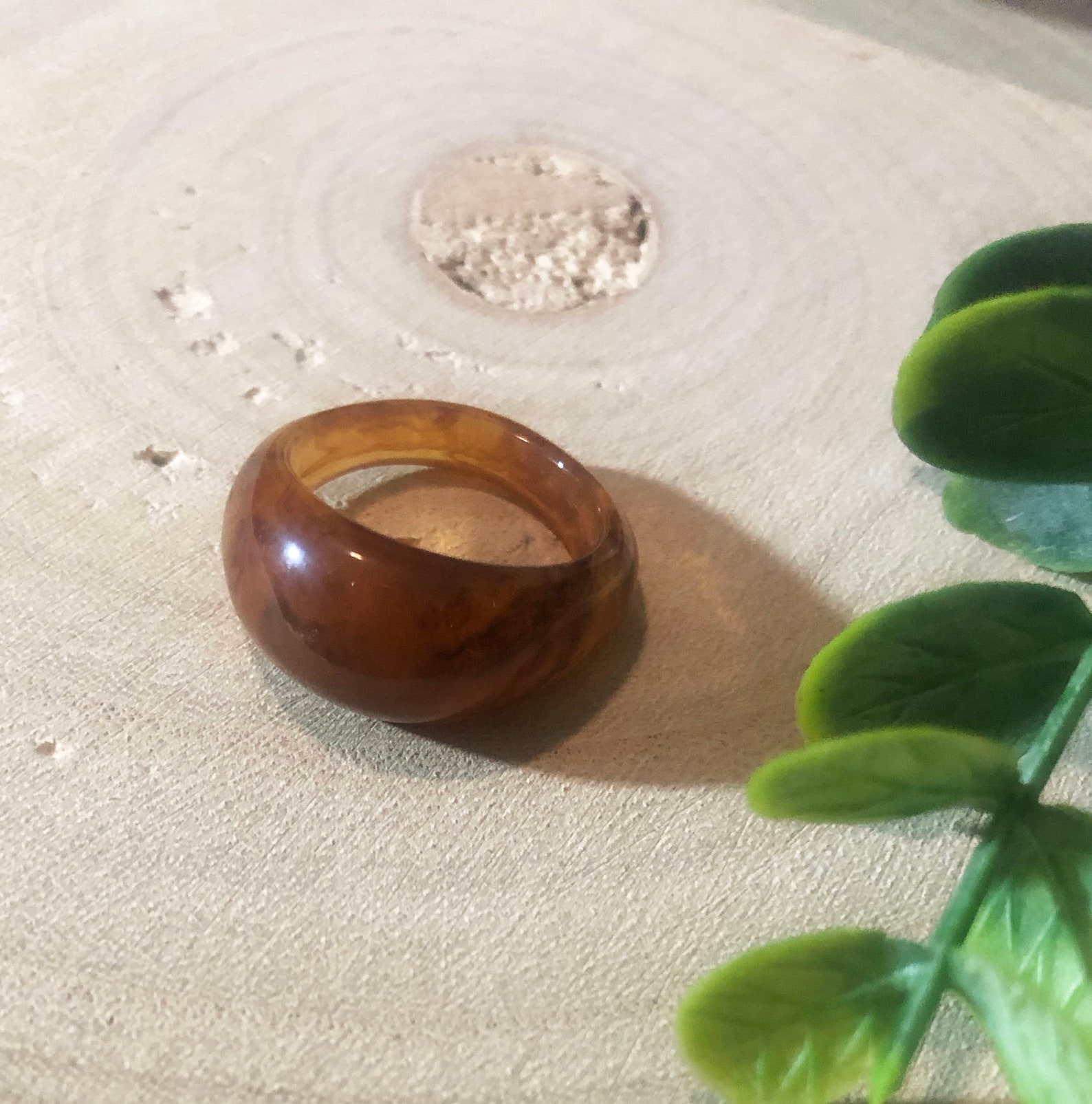 Resin Dome Ring | Etsy