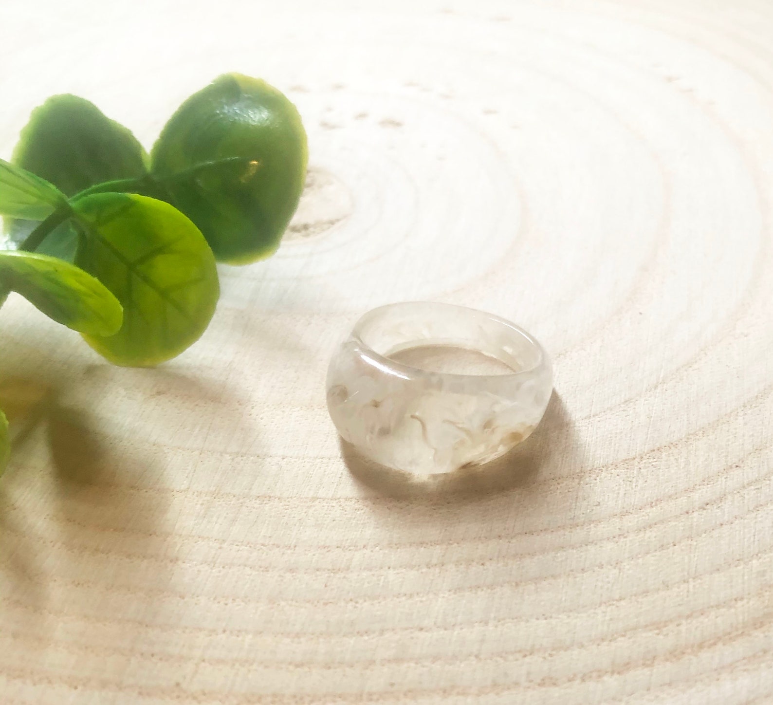 Resin Dome Ring | Etsy