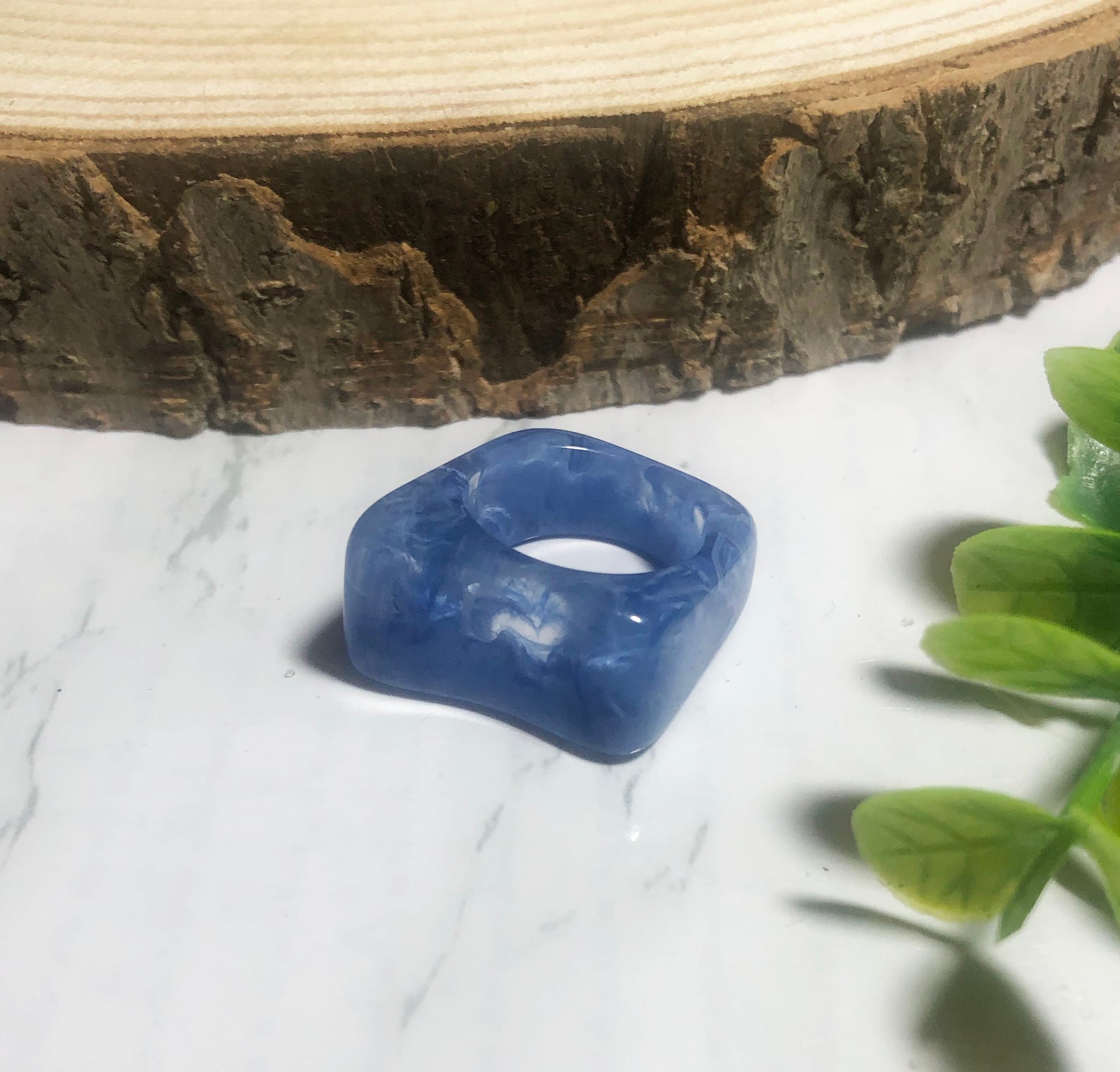 Chunky Resin Ring - Etsy