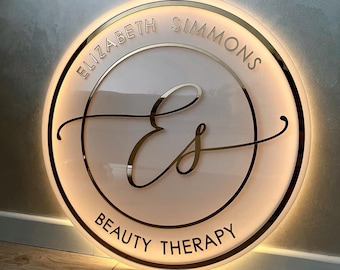 Backlit Custom Logo, 3D LED Logo Sign, Acrylic Custom Shop Signage ...