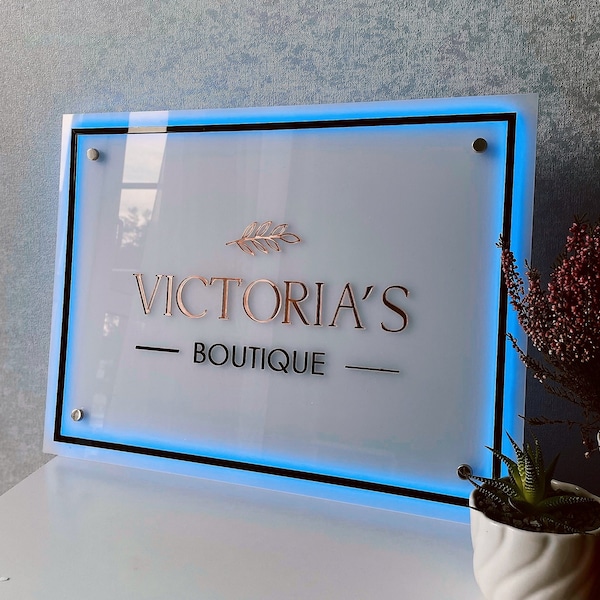 Led Acrylic Sign - Etsy