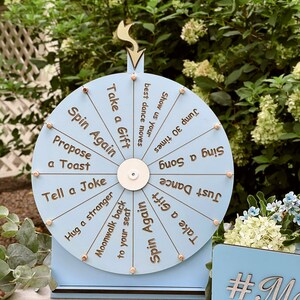 Thanksgiving Game, Wooden Spinning Wheel, Personalized Family Activity ...