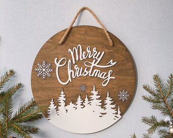 Christmas Door Sign - Etsy