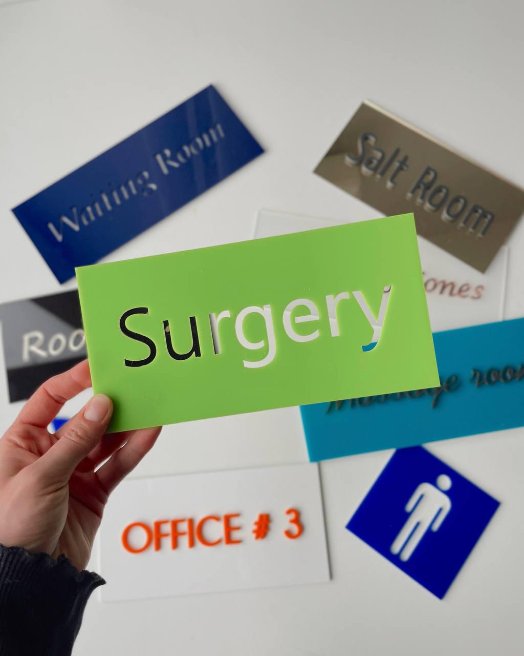 Information Office Door Sign, Custom Acrylic Door Sign, Personalized ...