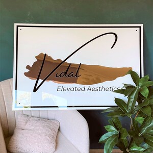 Business Name Sign Custom Business Sign Acrylic Signs - Etsy