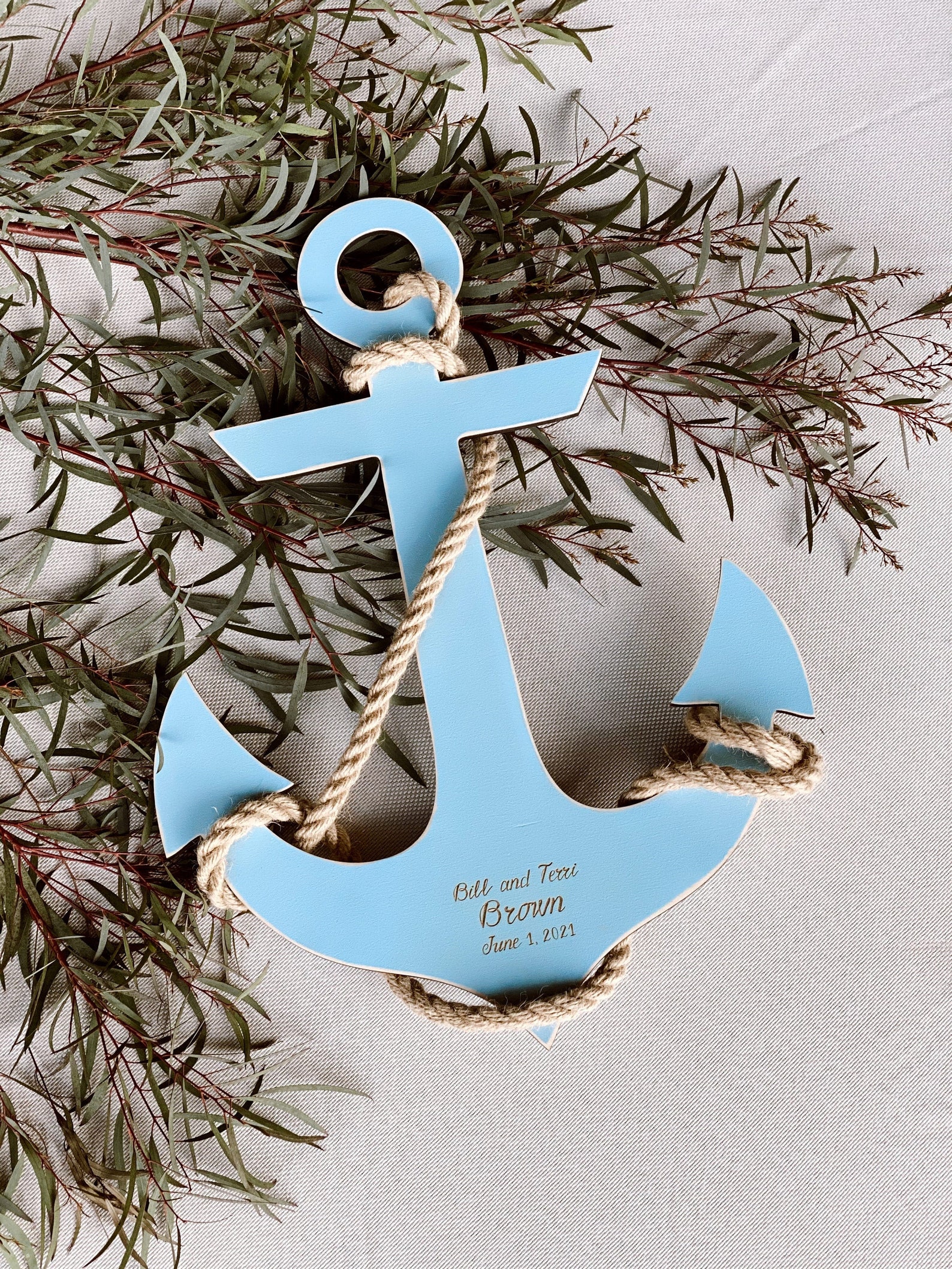 Anchor Wedding Guest Book Nautical Wedding Sign Navy Wedding | Etsy