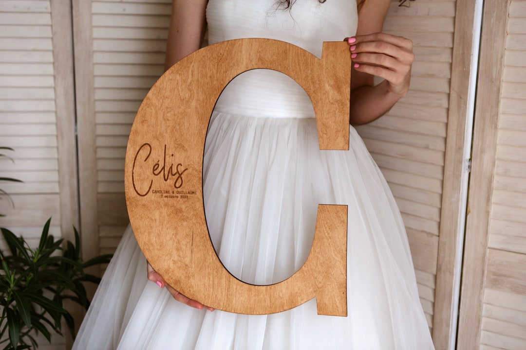 Wedding Letter Guest Book Alternative, Classic Rustic Wedding Sign ...