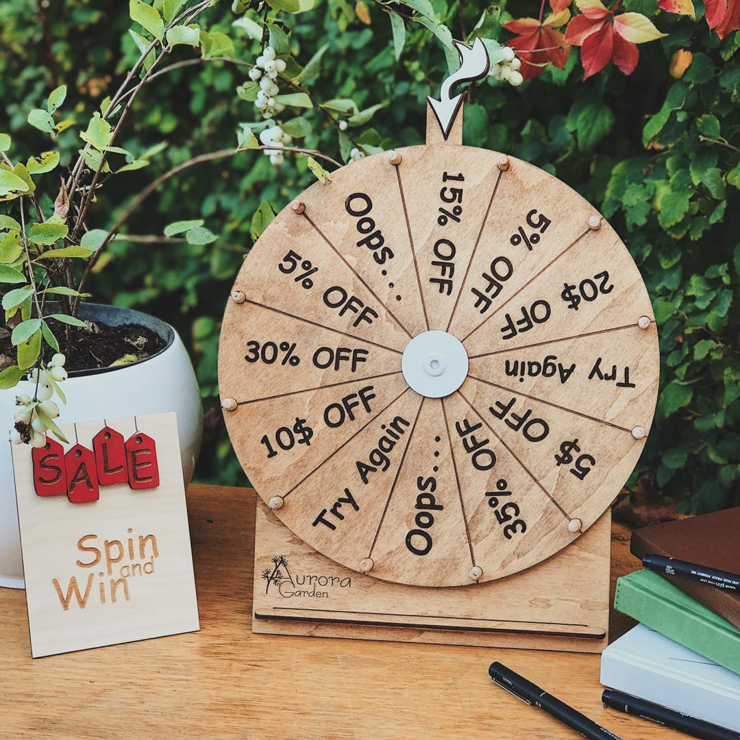 Spin and Win Wheel Game for Customers, Coworkers Thanksgiving Party ...