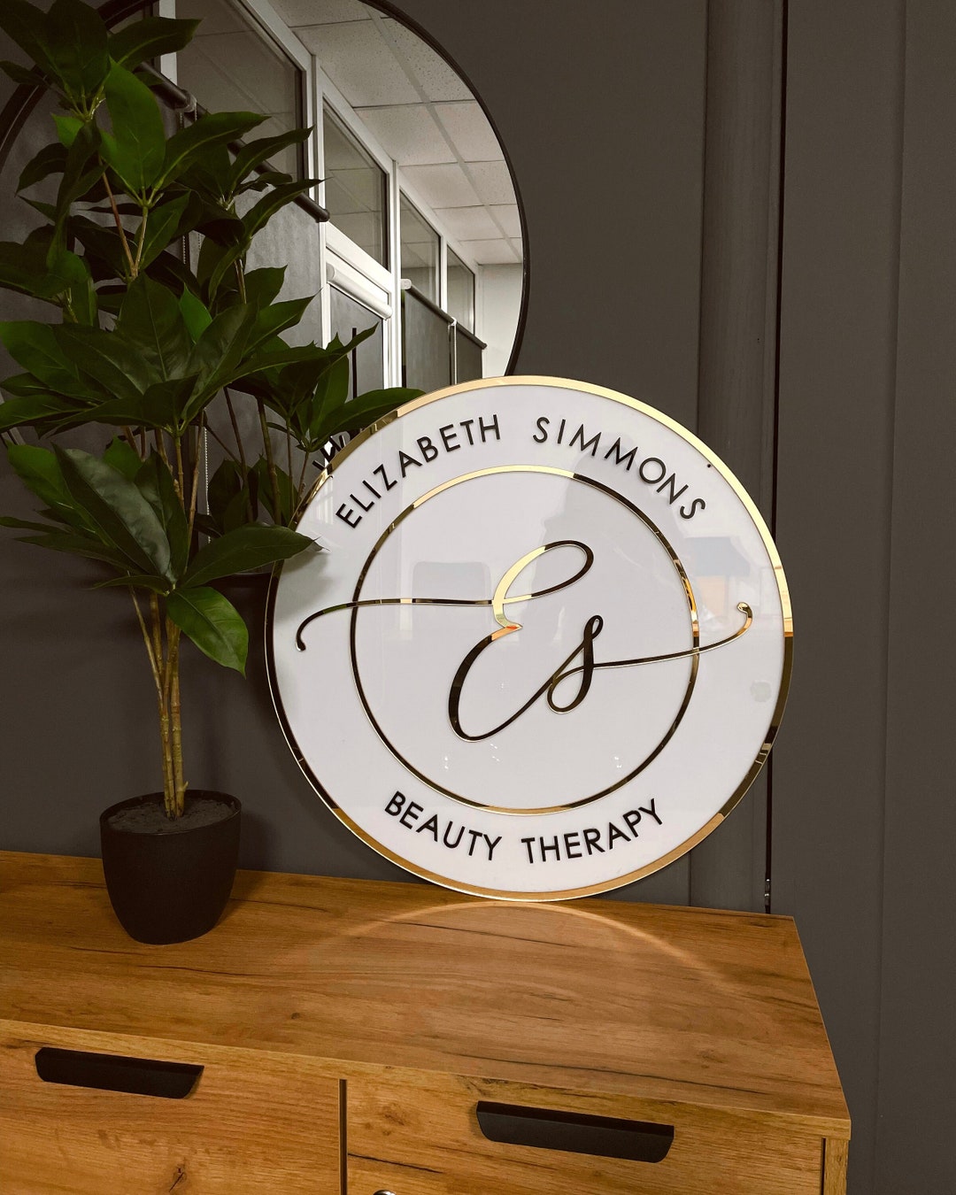 Custom Business Sign Acrylic Logo Sign Outdoor Salon Sign Signage for ...