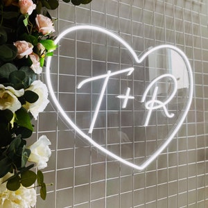 Wedding Initials Sign, Custom Led Signs, Proposal Decorations, Party ...