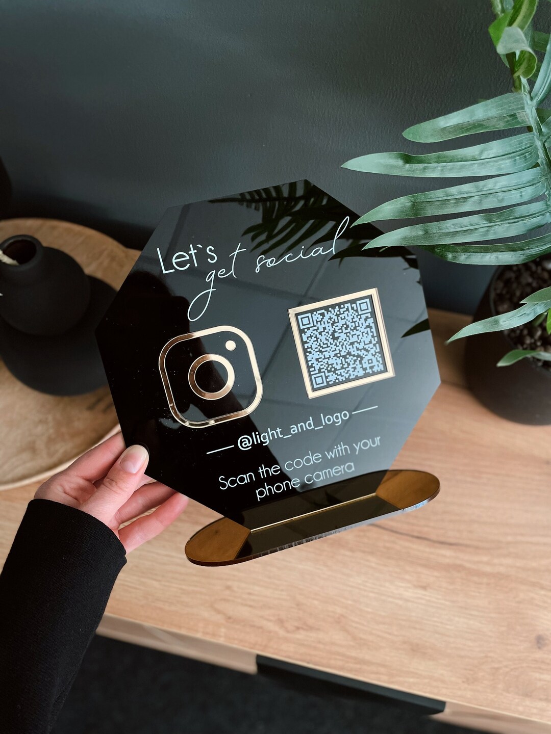 Business QR Code Sign, Office Shop QR Code Custom, Wifi Password Sign ...