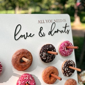 Personalized Donut Wall Wedding Stand, Birthday Donut Decor, Custom ...
