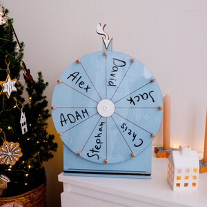 Custom Family Wheel Game, Christmas Dry Erase Spin the Wheel Game ...