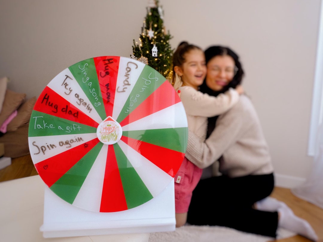 Christmas Prize Wheel for Guests, Custom Spin the Wheel Game, Wheel of ...