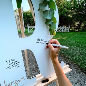 Wedding Wooden Letters, Alternative Guest Book, Custom Family Name Sign ...