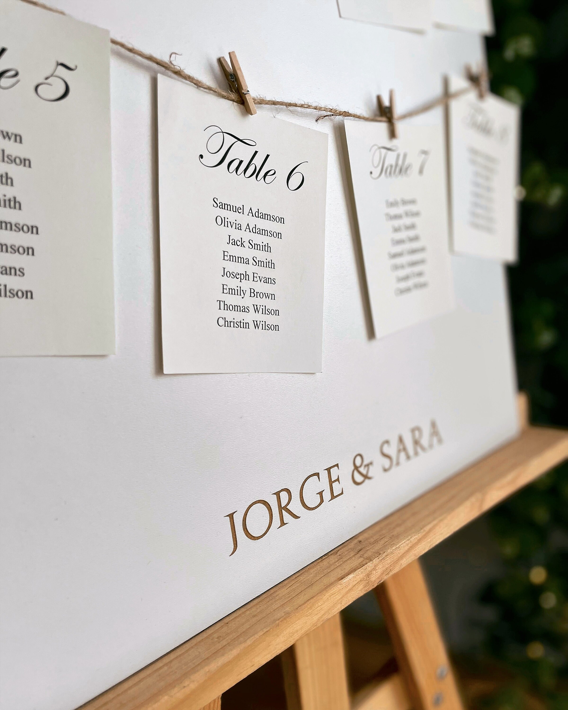 Custom Seating Chart, Wooden Seating Chart, Elegant Wedding Table ...