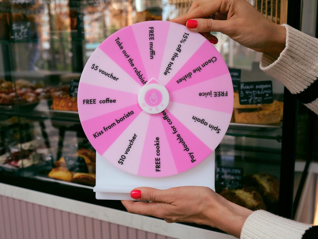 Spin to Win Wheel for Guests, Custom Family Game, Valentines Day ...