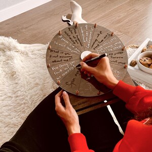 Custom Family Wheel Game, Christmas Dry Erase Spin the Wheel Game ...