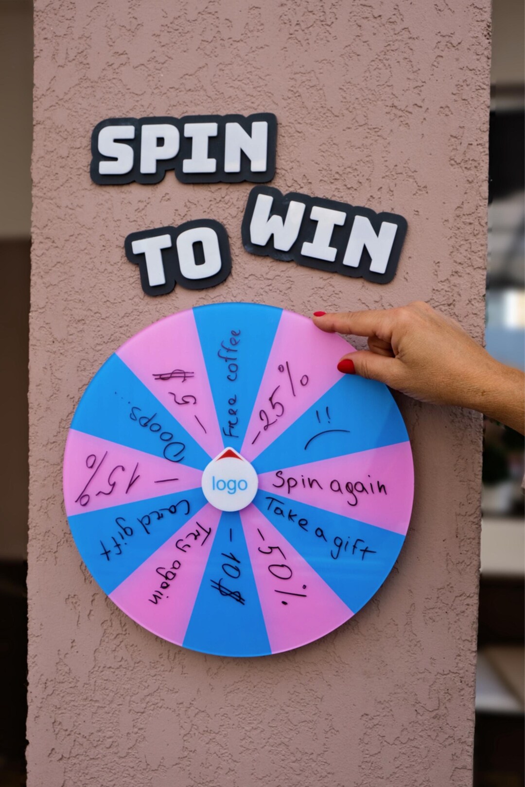 Business Spin Wheel Game, Custom Fortune Wheel, Sales Prize Spin and ...