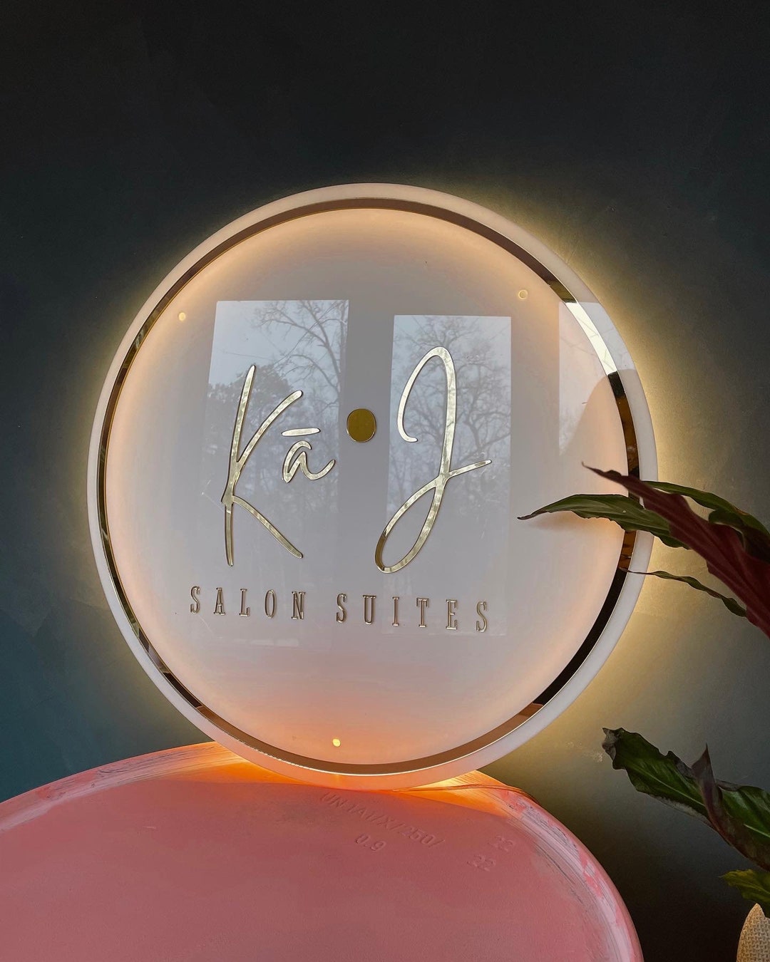 Acrylic Business Logoю, Led Neon Salon Sign, Office Minimalist Wall Art ...