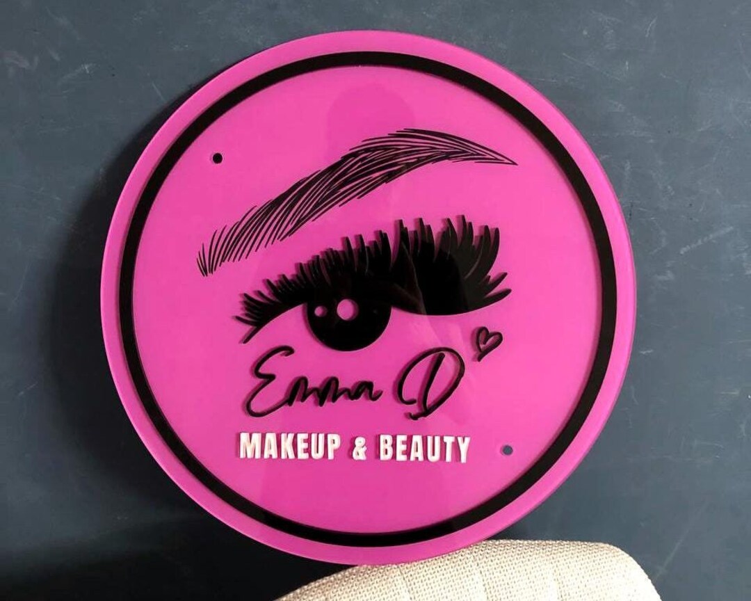 Business Logo Sign, Custom Beauty Salon Sign, Business Wall Sign, Nail ...