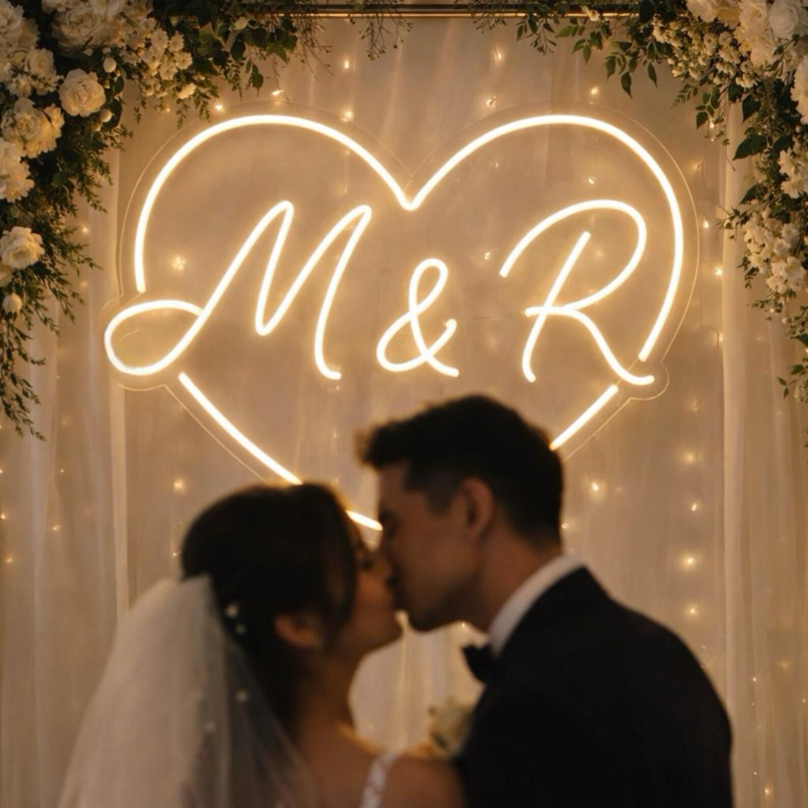 Wedding Initials Sign, Custom Led Signs, Proposal Decorations, Party ...