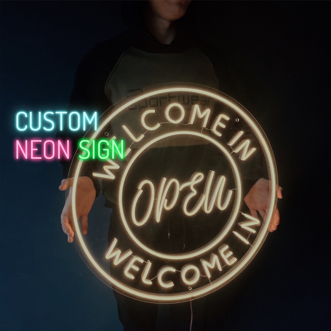 Custom Backlit Sign, Led Neon Sign for Business, Modern Logo Sign, Neon ...