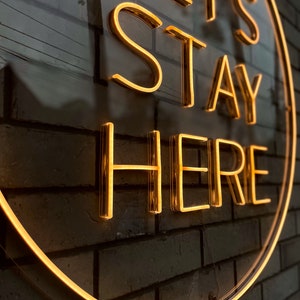 Custom Backlit Sign, Led Neon Sign for Business, Modern Logo Sign, Neon ...